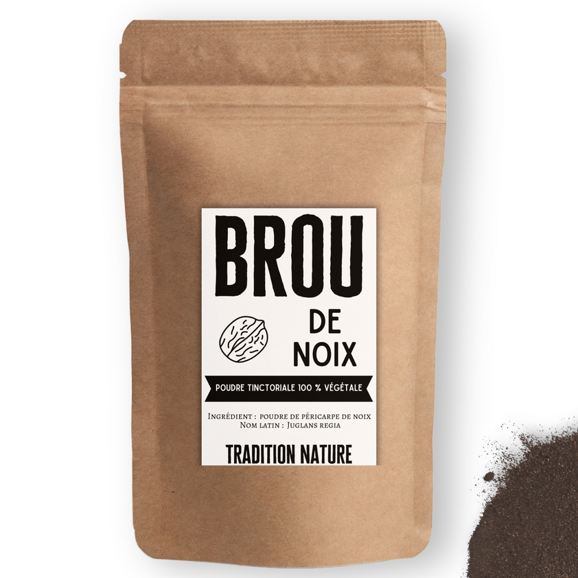 Brou de noix en poudre 250 g | Coloration capillaire naturelle ...